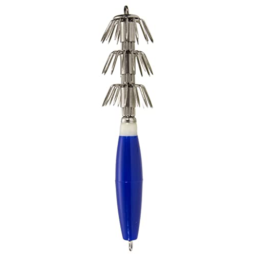 maiduoduo01 Fishing Bait Portable Fake Shrimp Bait Three-Layer Umbrella Hook Fishing Tools Blue
