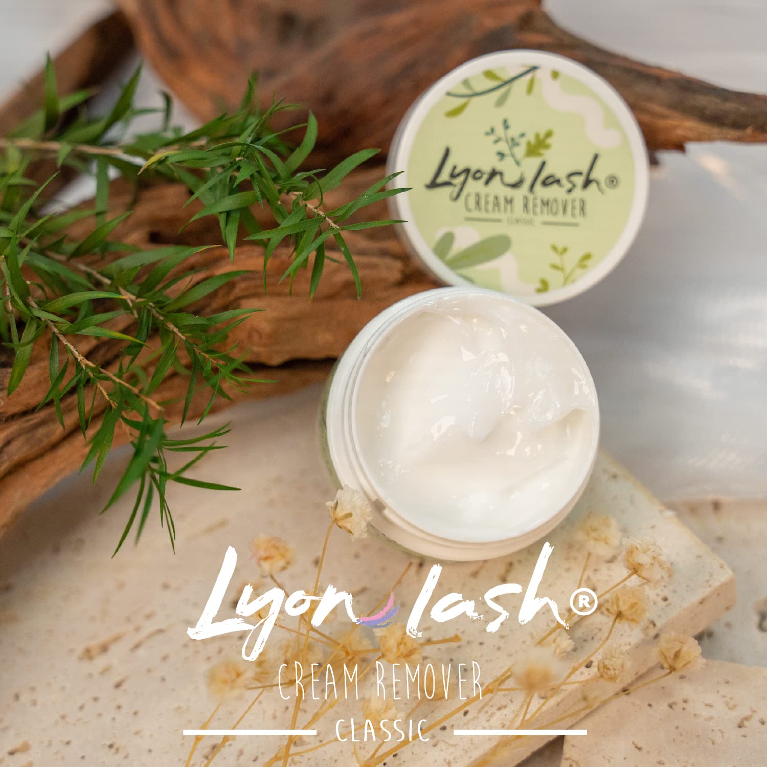 LyonLash Pro Gentle Cream Remover 15g 0.51fl. oz | Removes Eyelash Extension Glue Effectively| Low Irritation for Sensitive Skin | Essential Lash Extensions Supplies (Classic)