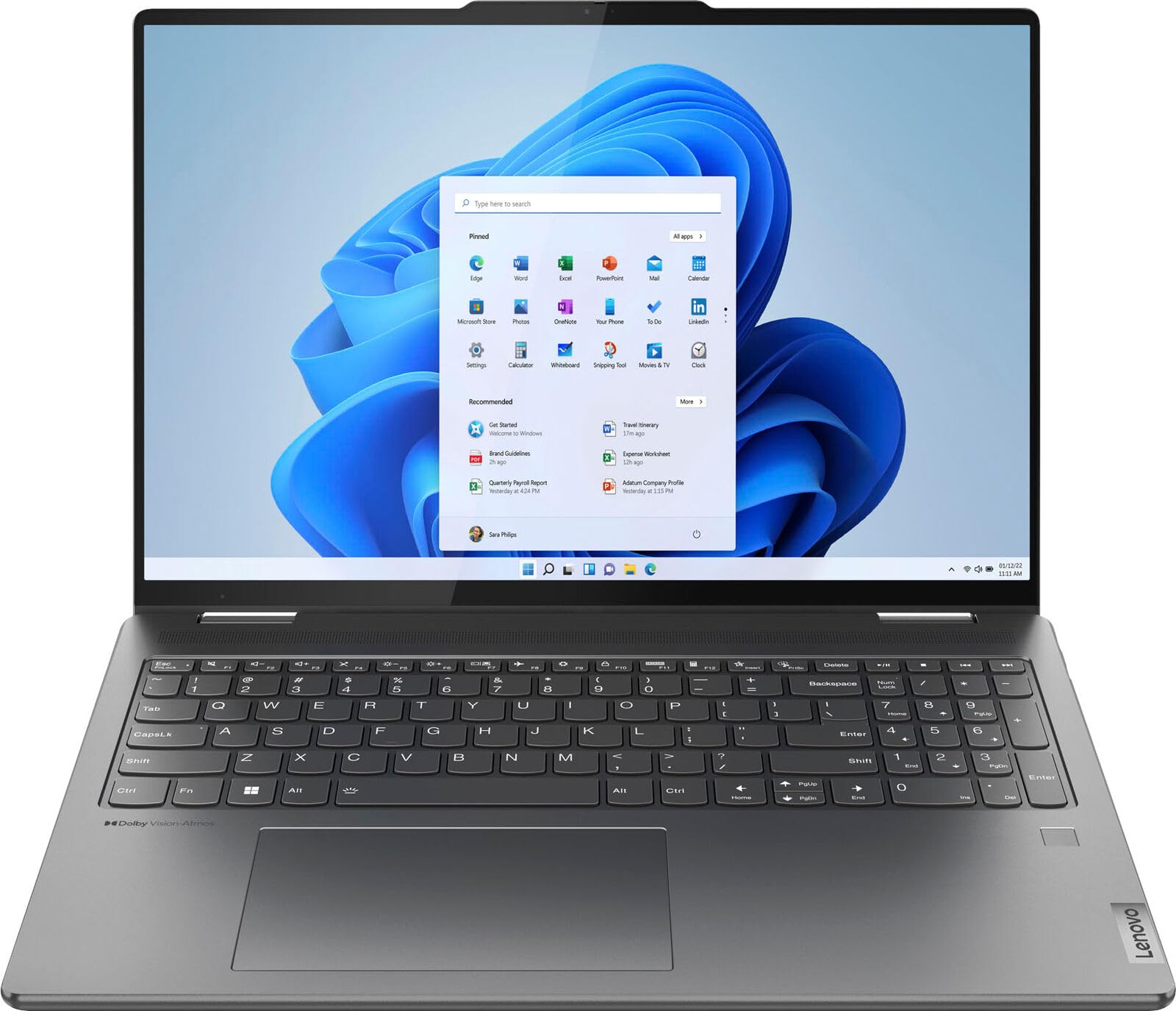 Lenovo Yoga 7i 2-in-1 Laptop 16" WUXGA IPS Multi-Touch Low Blue Light 13th Gen Intel 10-Core i7-1355U 16GB DDR5 512GB SSD Fingerprint Backlit Thunderbolt4 Win11 Gray + HDMI Cable