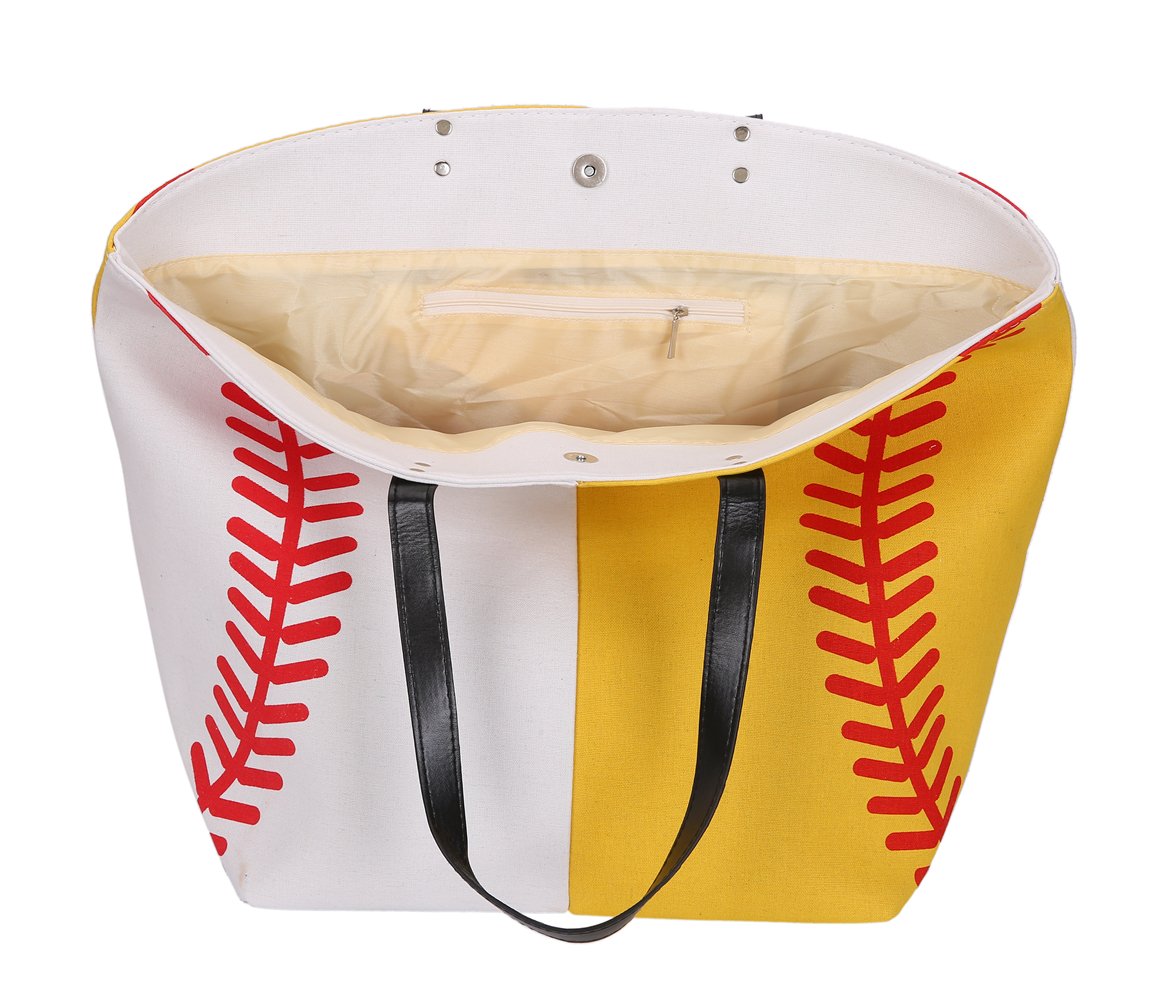 Large Baseball Tote Bag Sports Prints Utility Tote Beach Bag Travel Bag