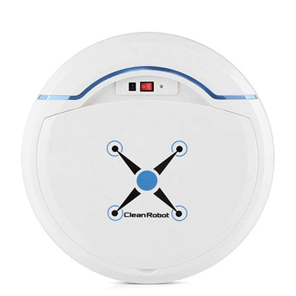LSXLSD Household Charging Automatic Robot Vacuum Cleaner Ultrathin Small Rechargeable Vacuum Cleaner Sweeping Robot (Color : White)