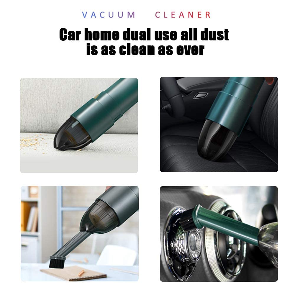 KeepTpeeK Handheld Computer Vacuum, Hand Vacuum Cordless Rechargeable Portable Car Vacuum Washable for Home Office Travel and Car
