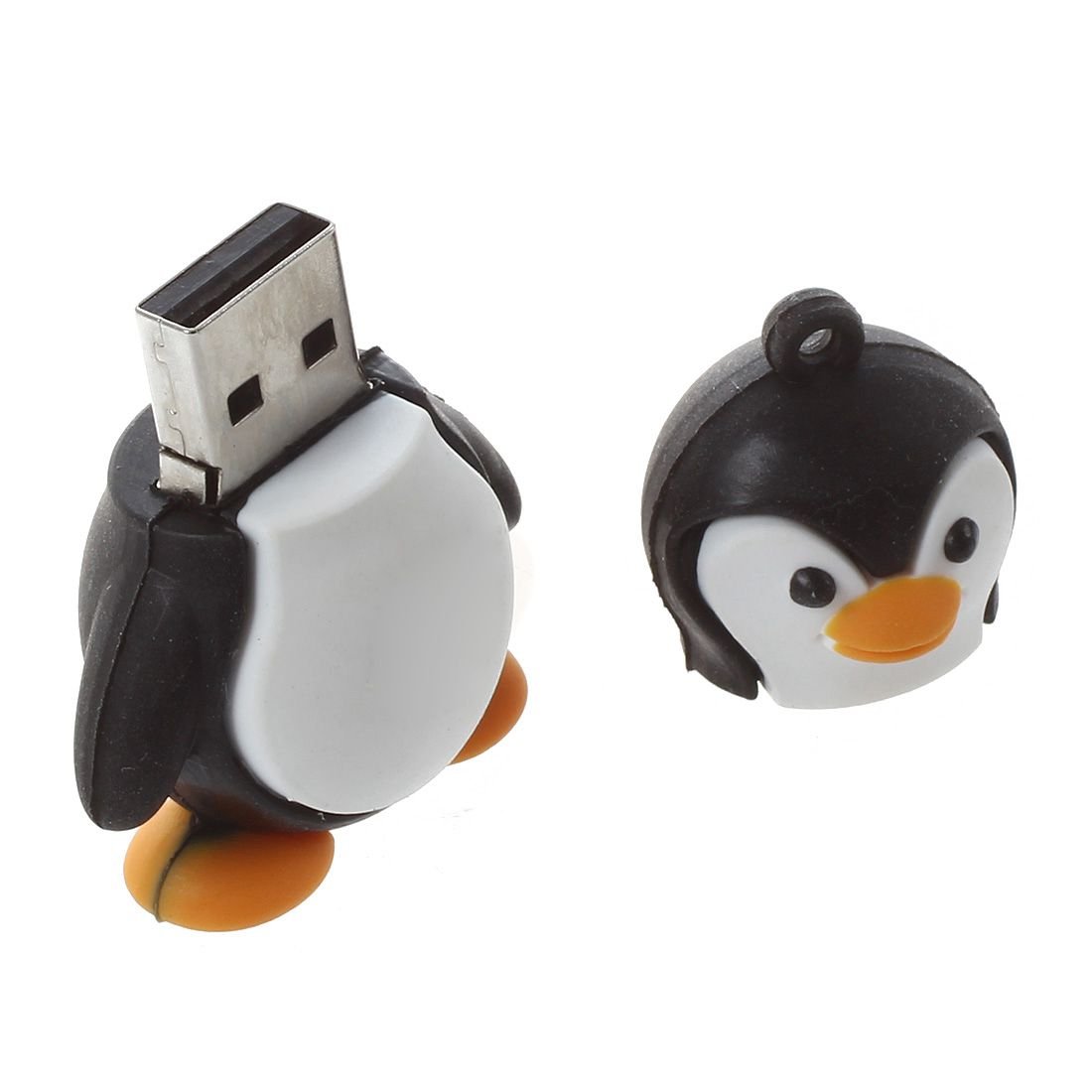 Rheross 32GB Novelty Cute Baby Penguin USB 2.0 Flash Drive Data Memory Stick Device - Black and White
