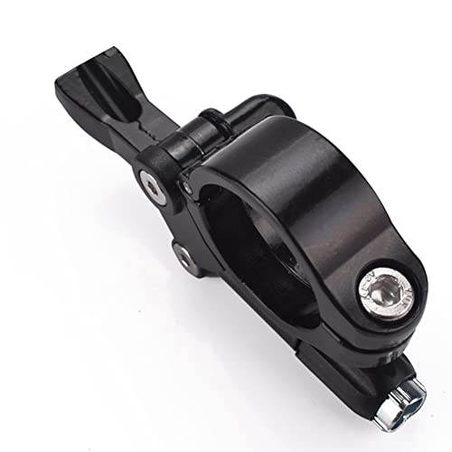 MoreChioce Bicycle Remote Lockout Lever, Aluminum Alloy Mountain Bike Front Fork Remote Lockout Lever Suitable for 22.2mm Diameter Handlebar,Black,#A