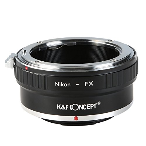 K&F Concept Lens Adapter + Lens Cleaning Cloth - fits FUJIFILM - X (FX) Mount Cameras for Nikon AI Mount Lenses