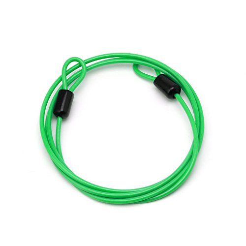 luosh Universal Loop Cable,Cycling Sport Security Loop Cable Lock Bikes Bicycle Scooter U-Lock,100cm x 2mm