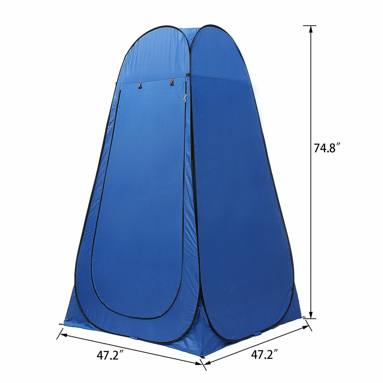 Inhdolnd Blue 59"x59"x75" Portable Outdoor Instant Pop Up Tent Privacy Camping Shower Toilet Changing Room