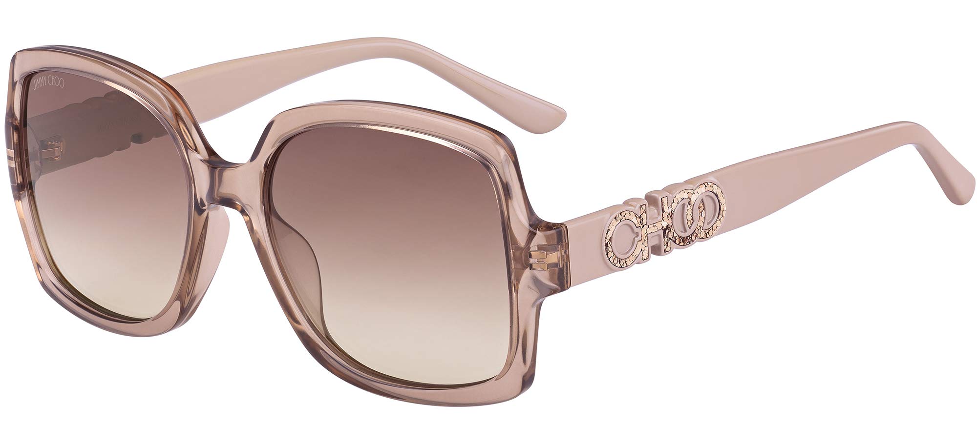 JIMMY CHOO Square Sunglasses Sammi/G FWMHA Nude 55mm