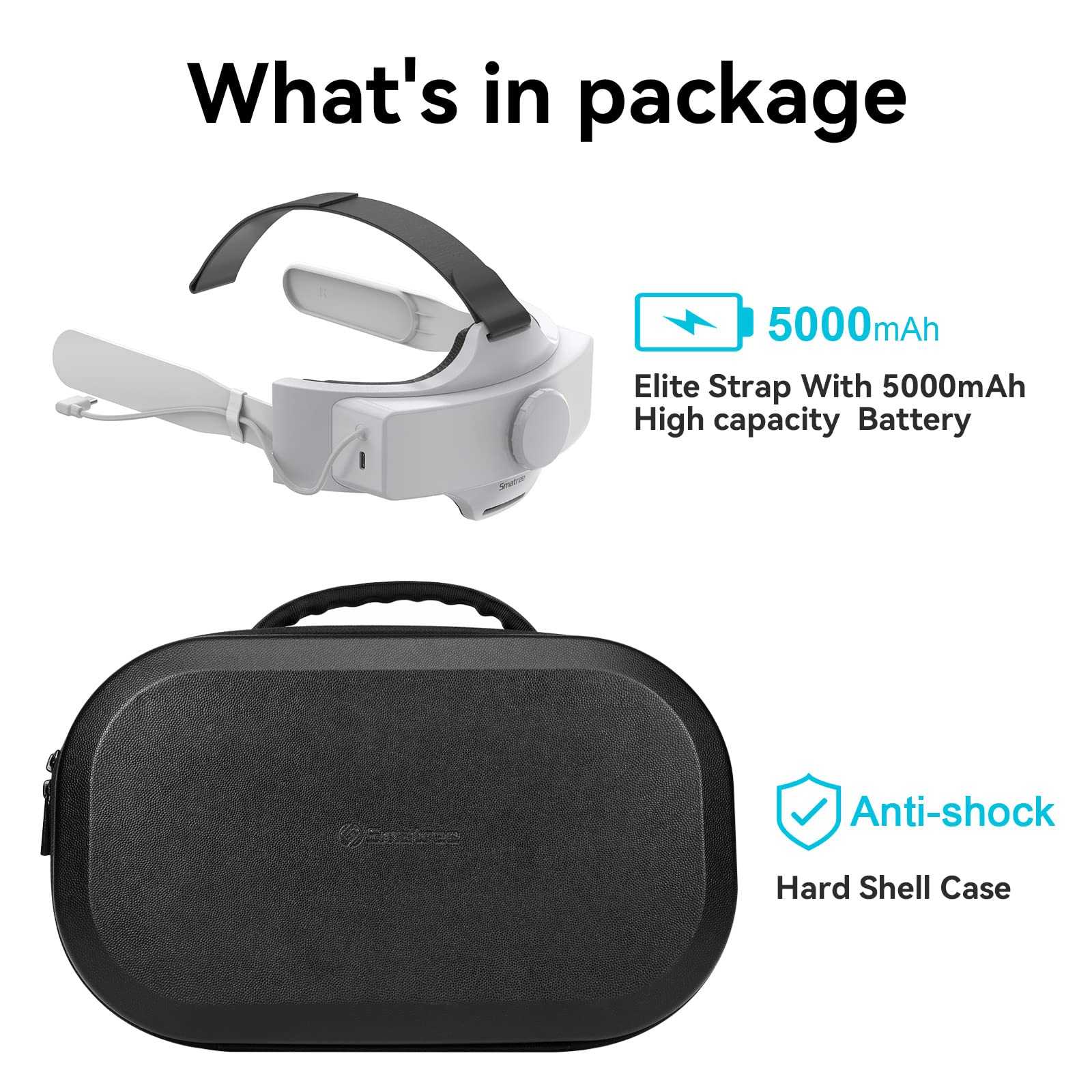 Smatree Elite Strap with 5000mah Battery and Carry Case Combination