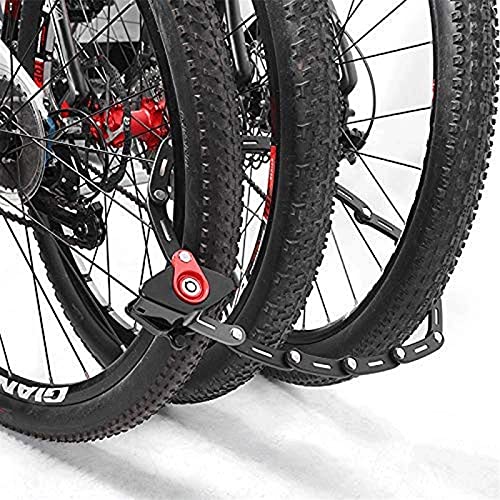 LJJ Bike Lock Heavy Duty Anti-Theft Bicycle Chain Lock Folding with Mounting Bracket Multi-Function Alloy Hamburger Lock