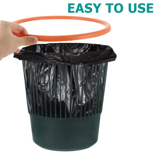 Zerodeko Trash Bin Trash Bin Trash Can Wastebasket with Pressing Ring Modern Rubbish Bin Arbage Bucket Large Capacity Waste Paper Container for Home Office Bathroom Green Trash Cans Trash Cans