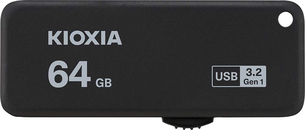 Kioxia U365 TransMemory 64GB USB3.2 Gen 1 R150 Flash Drive Portable Data Disk USB Stick Black LU365K064GG4