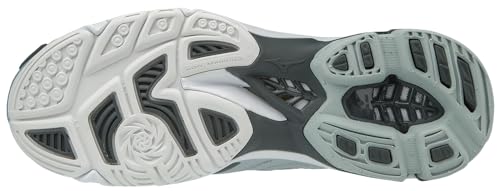 Mizuno Women's Wave Lightning Z5 Volleyball Shoe, grey, 10 B US