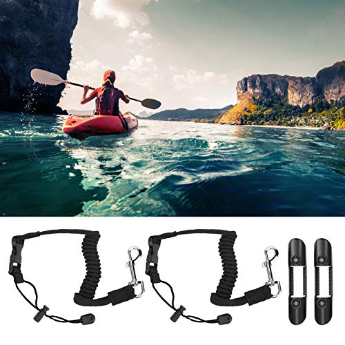 Kayak Paddle Safety Rope, 179g Canoe Adjustable Safety Rope, Stainless Steel Screw for Canoe Fixed Kit Boat Mount Kit Kayak Accessory
