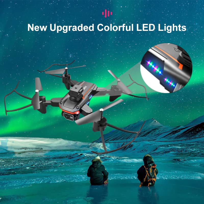 JTBBKing AE86 Drones with camera for adults 1080P Drone with Camera RC Drones for Adult Live Video FPV Optical Flow Positioning Profesional Quadcopter Mini Drone for Kids RC Helicopter Boys Toys (Single Camera & 2 Batteries)