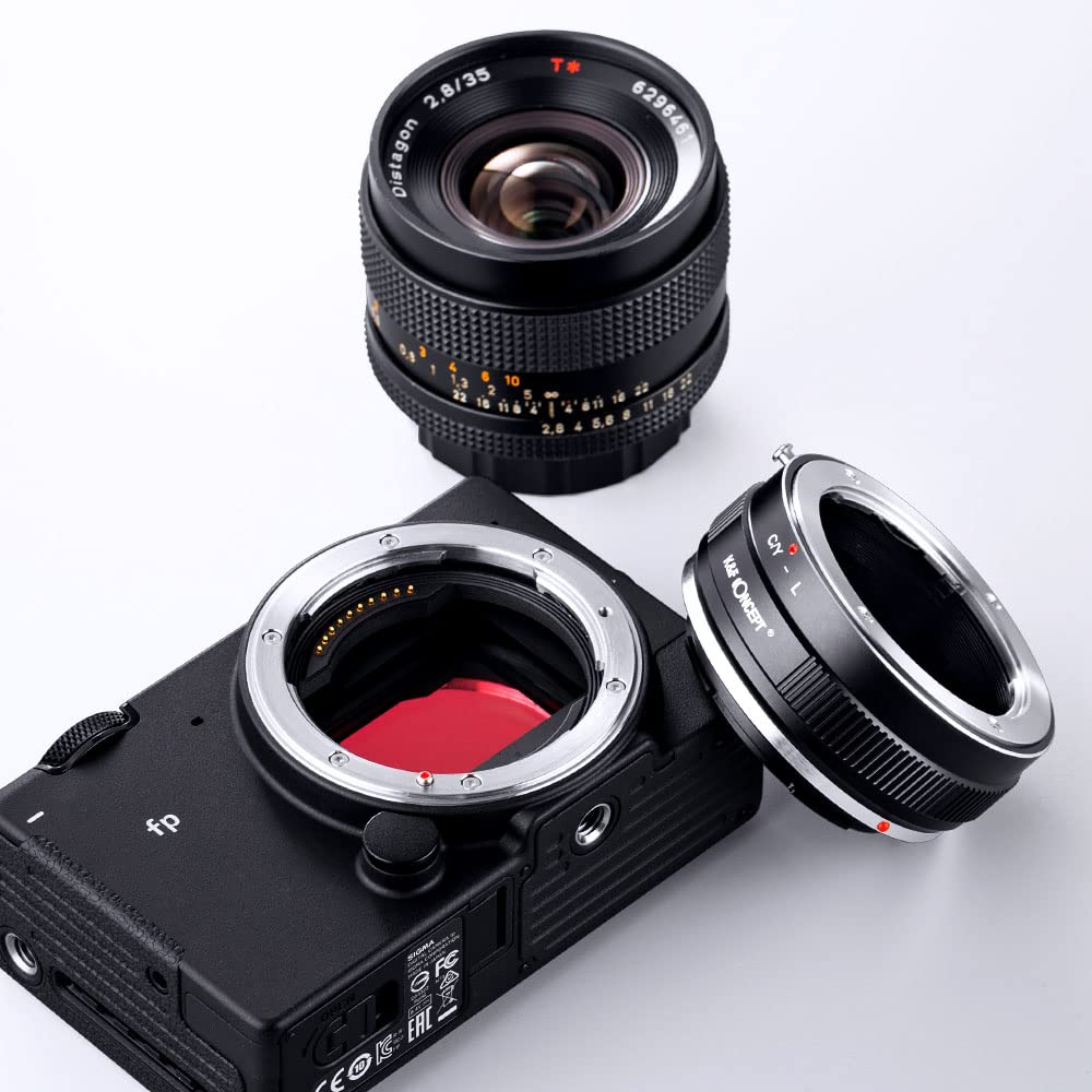 K&F Concept Lens Mount Adapter C/Y-L Manual Focus Compatible with Contax/Yashica (C/Y) Lens to L Mount Camera Body