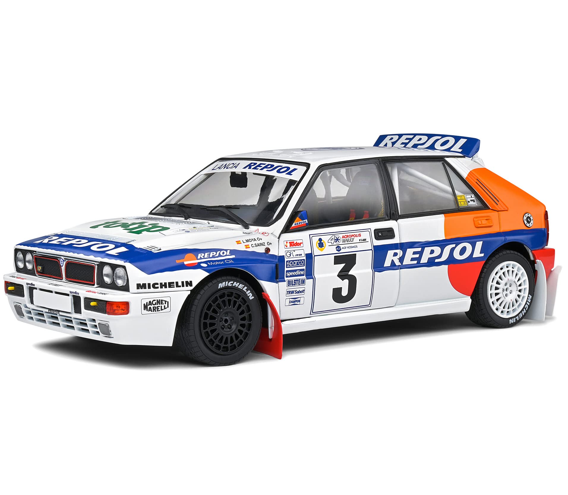 Lancia Delta HF Integrale #3 "Acropolis Rally (1993) "Competition Series 1/18 Diecast Model Car by Solido S1807802