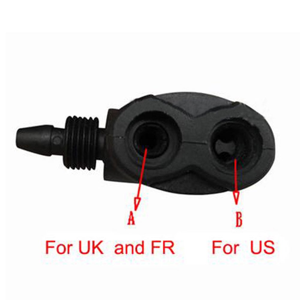 kaaka Bicycle Dual Head Air Pump Adapter Valve Bike Cycle Tyre Tube 3 in 1 Replacement Tool Black