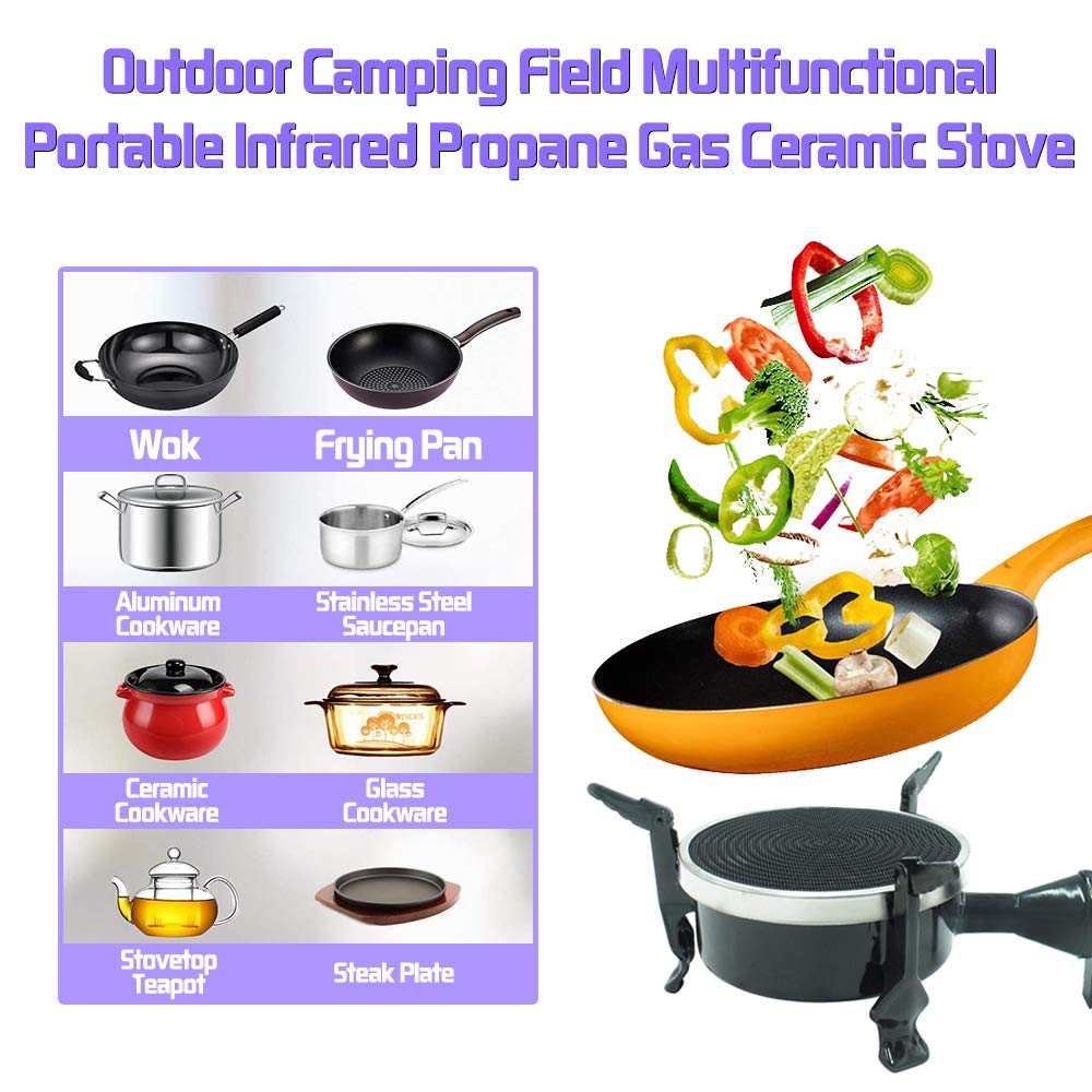 MOFLAME Multifunctional Infrared Stove Fire For Outdoor Camping Field Portable Propane Gas Ceramic Stove Cooking ovens