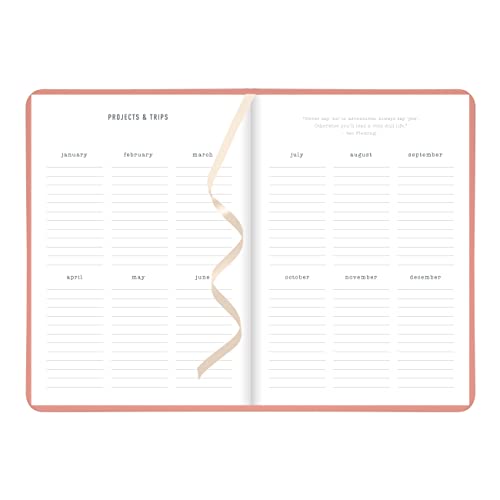 Letts Conscious Weekly/Monthly Planner, 12 Months, January to December, 2024, Sewn Binding, A5 Size, 8.25" x 5.875", Multilingual, Clay (C082397-24)