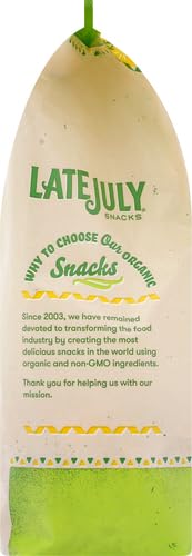 LATE JULY Snacks Restaurant Style Sea Salt & Lime Tortilla Chips, 11 oz. Bag