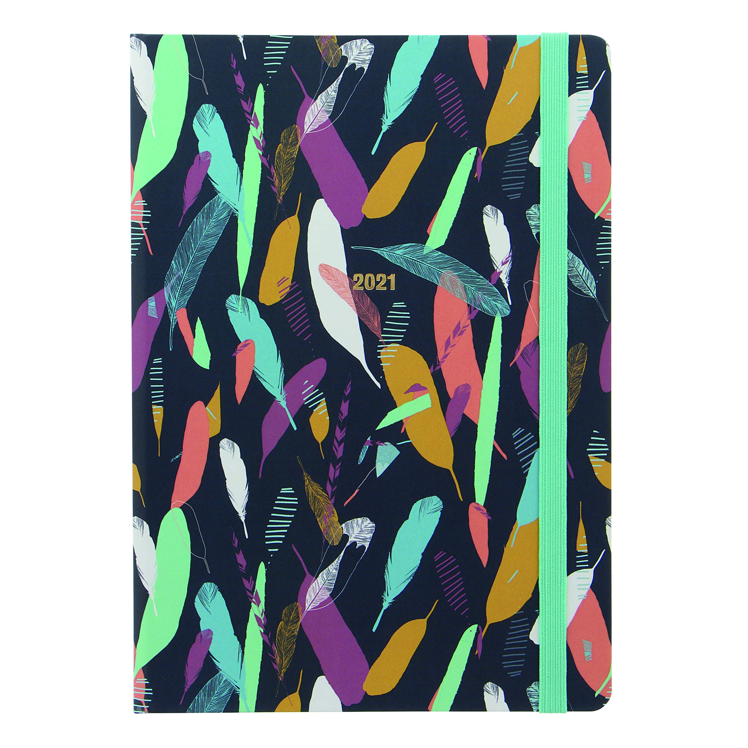 LETTS Abstract A5 Week to View Feather 2021 Diary