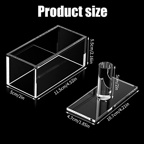Zhehao 2 Pcs Acrylic Sushi Making Kit Musubi Maker Non Stick Musubi Mold Clear Onigiri Mold Rice Shaper for Home Luncheon Meat Press Hawaiian Sushi (4.53 x 2.17 x 1.97 Inch)