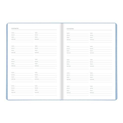 Letts of London Zodiac Weekly/Monthly Planner, 12 Months, January to December, 2024, Sewn Binding, A5 Size, 8.25" x 5.875", Multilingual, Sky (C082296-24)