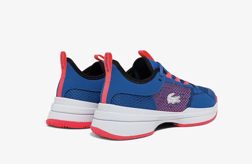 Lacoste Women's AG-LT21 Tennis Shoes, Blue/White (us_Footwear_Size_System, Adult, Women, Numeric, Medium, Numeric_8)