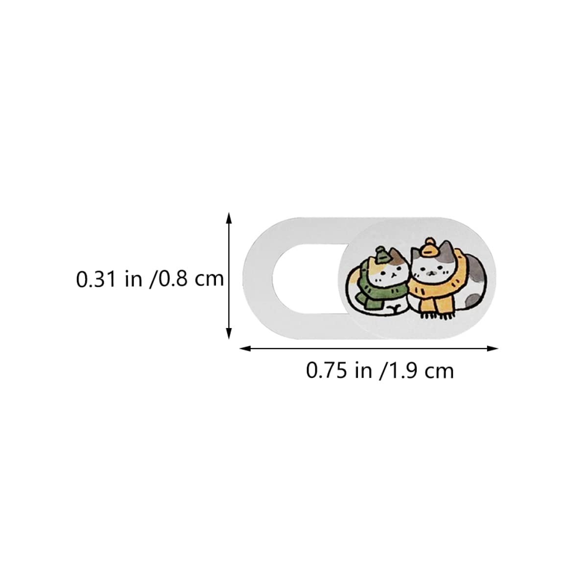 SOLUSTRE 18 pcs Camera Cover Webcam Sticker Slider Plastic Webcam Cover Laptop Camera Shutter Web cam Covers for Laptop Webcam Cover Slide Laptop Camera Sticker abs Safety Cover Japanese