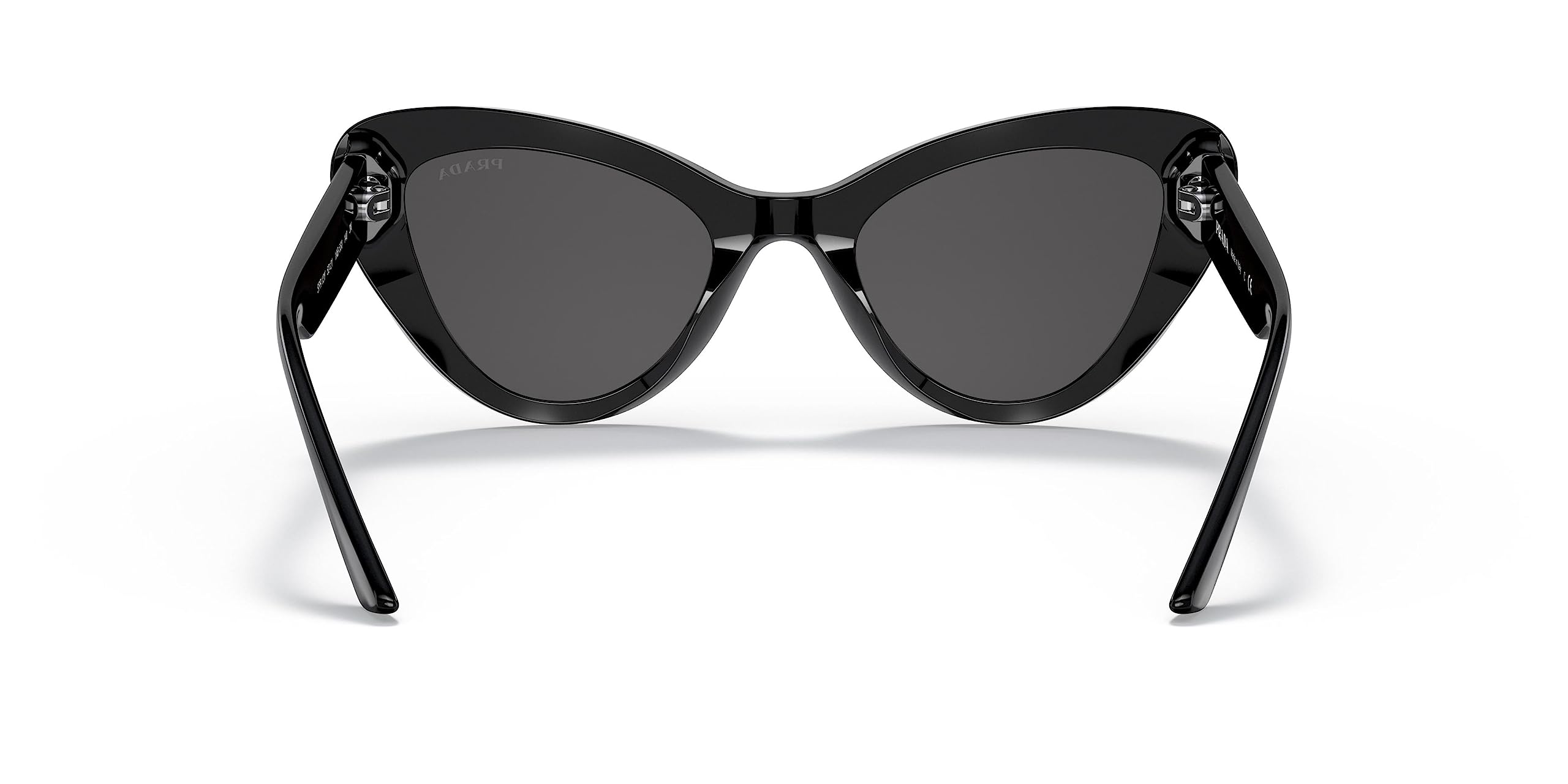 Prada PR 13YS 1AB5S0 Grey Plastic Cat-Eye Sunglasses Grey Gradient Lens