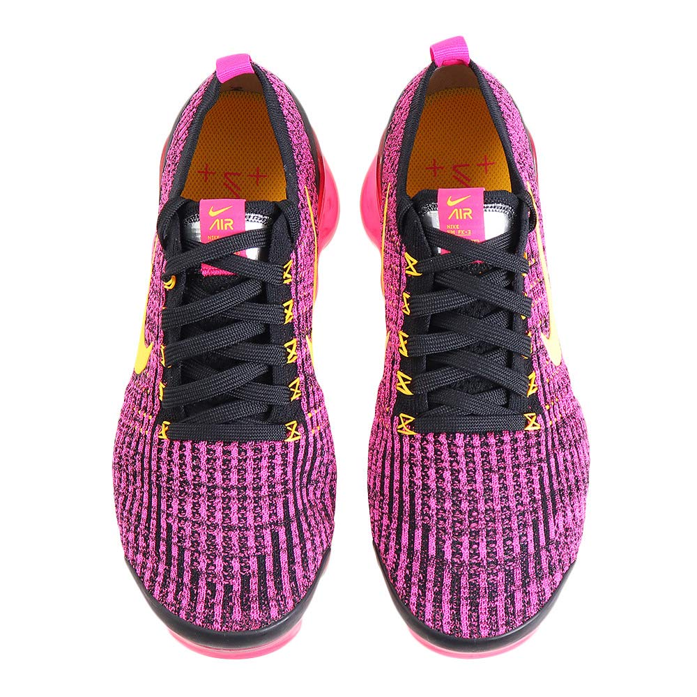 Nike Womens Air Vapormax Flyknit 3 Womens Aj6910-600 Size 6, Laser Fuchsia/Laser Orange-black