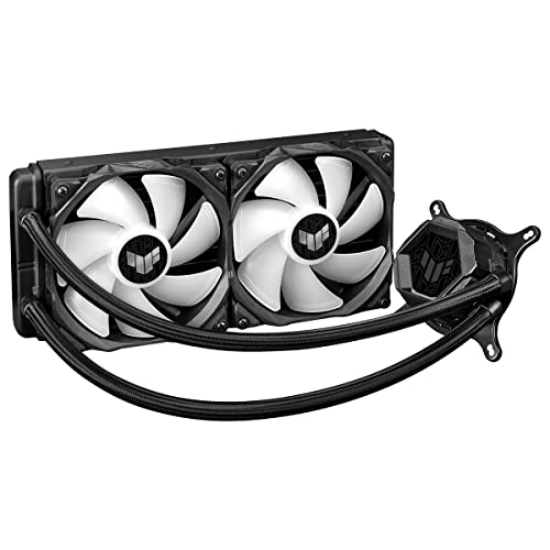 TUF Gaming LC 240 ARGB All-in-One Liquid Cooling System with Aura Sync and Two 120mm TUF ARGB Radiator Fans