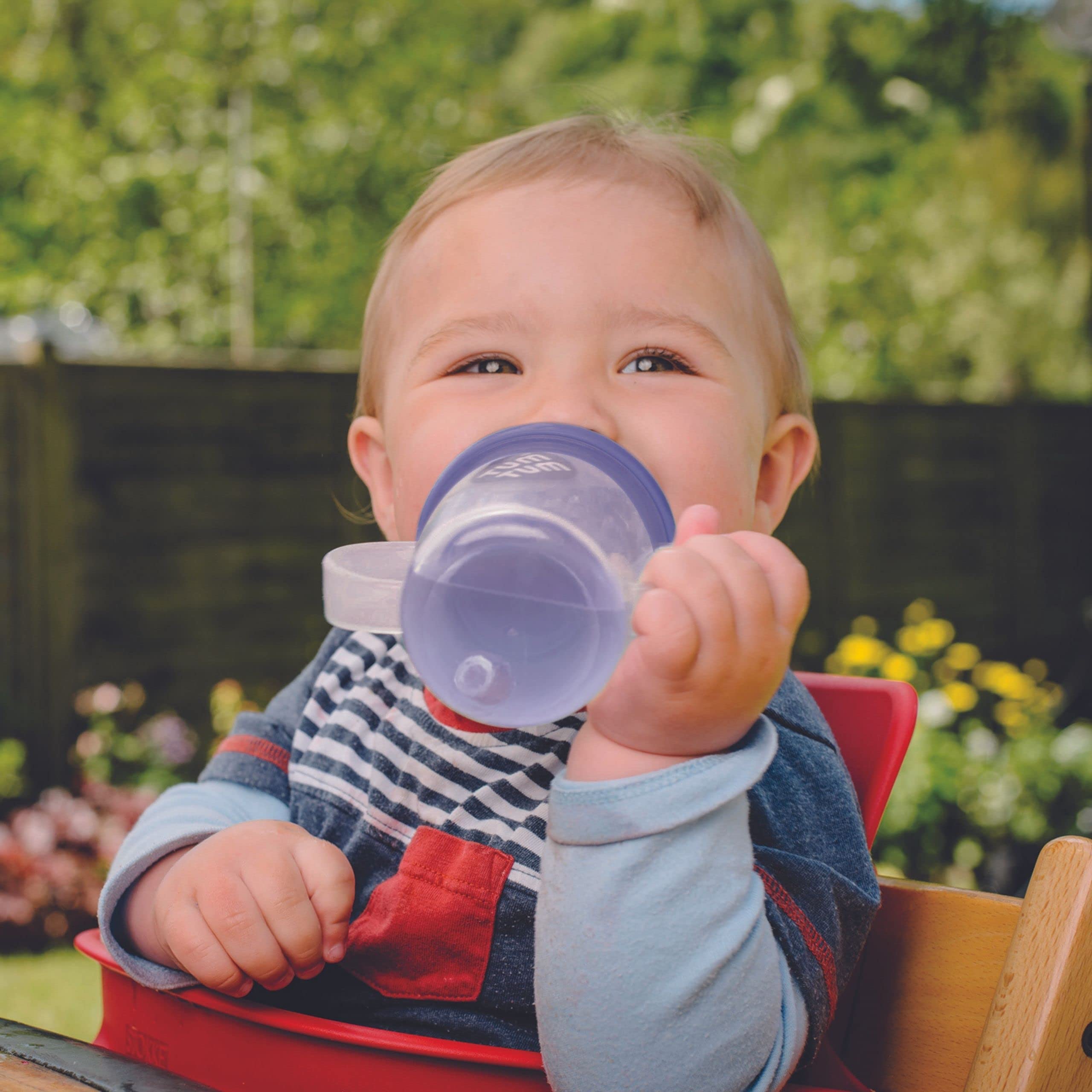 TUM TUM Tippy Up Free Flow Sippy Cup (No Valve), Sippy Cup for Toddlers, 200ml, BPA Free (Olivia Owl)