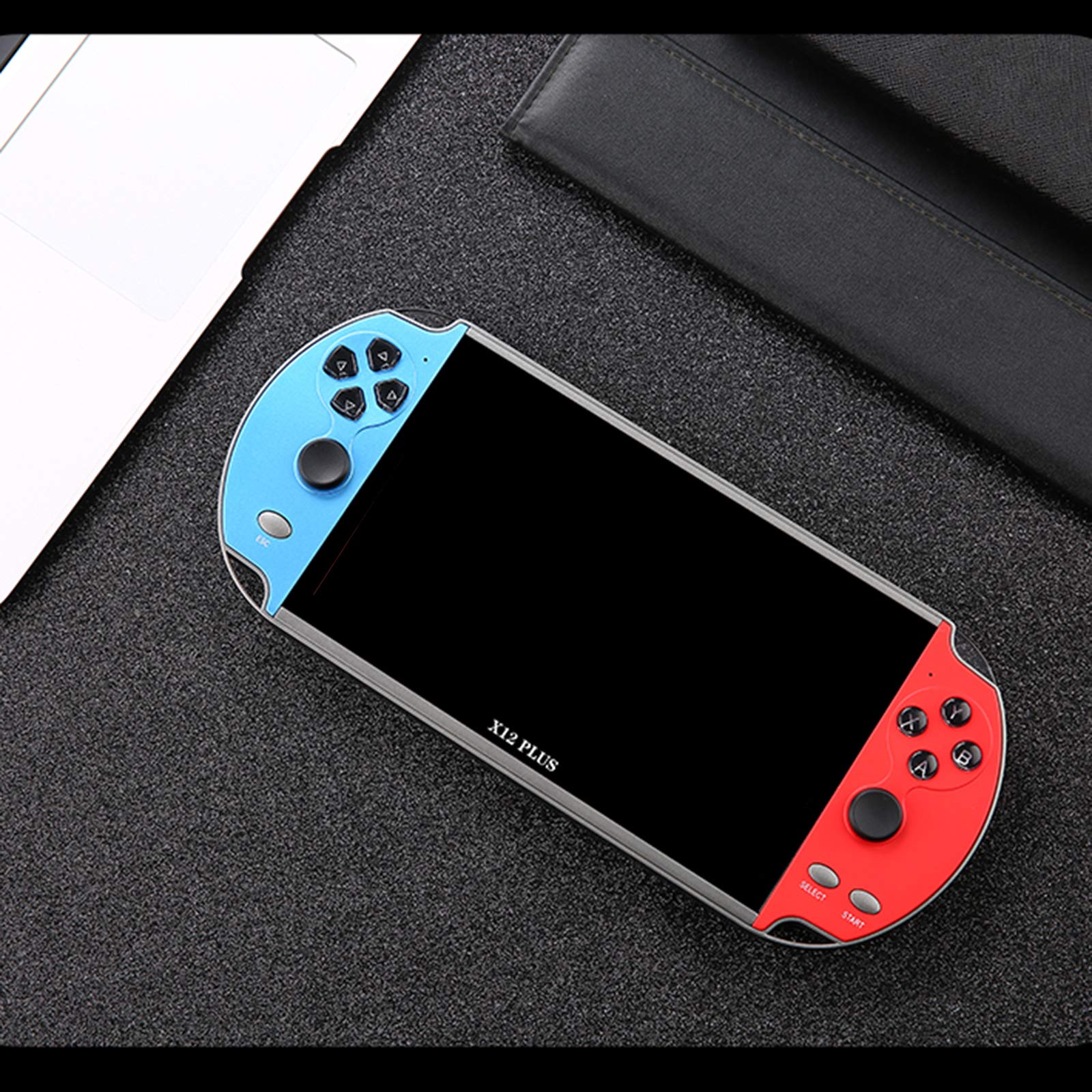 PENCHEN X12 Plus 7 inch Video Game Console Built in 1000 Games 16GB Handheld Double Joystick Game Controller Spupport AV Output TF Card Music E-Book