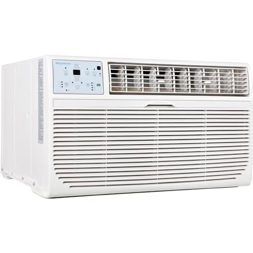 Keystone 12,000 BTU 230V Wall Mounted Air Conditioner & Dehumidifier with Remote Control - Quiet Wall AC Unit for Bedroom, Bathroom, Nursery, Medium Sized Rooms up to 550 Sq.Ft.