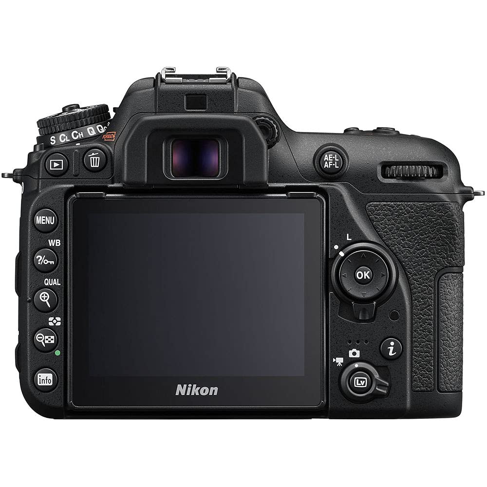 Nikon D7500 20.9MP DSLR Digital Camera with 18-55mm and 70-300mm Lenses (13543) Deluxe Bundle -Includes- Sandisk 64GB SD Card + Large Camera Bag + Filter Kit + Spare Battery + Telephoto Lens