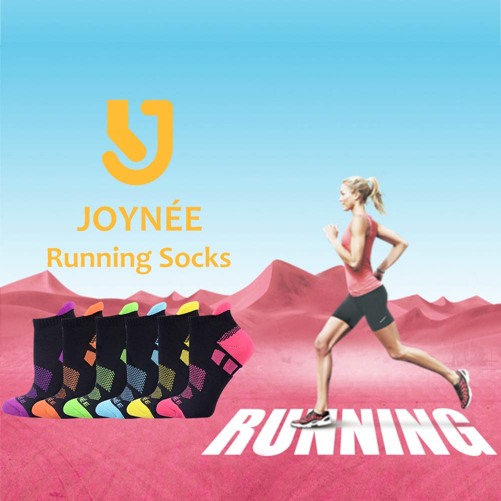 JOYNÉE Womens-Ankle-Athletic-Socks Low Cut Sports Running Socks 7 Pairs Days of the Week Socks
