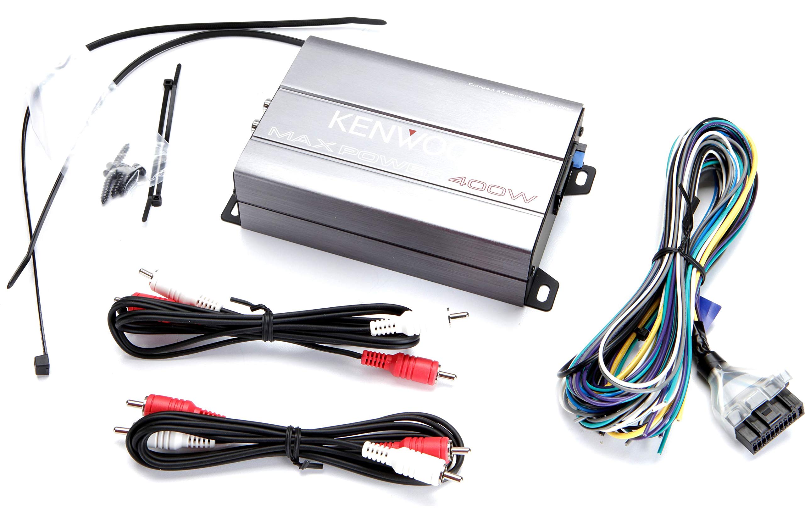 Kenwood KAC-M1814 4-Channel Compact Bridgeable Marine/Motorsports 400W Max Power Digital Amplifier