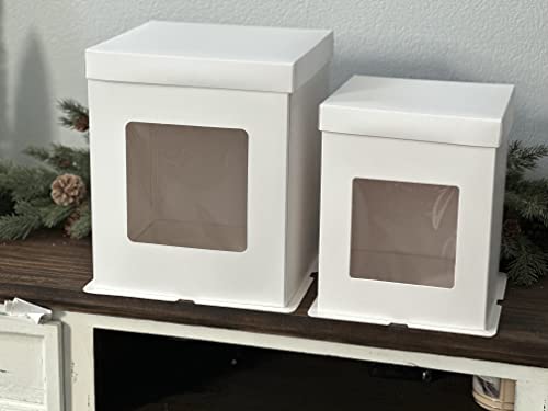 Tall Cake Box - 8x8x10 or 10x10x12 White (10x10x12)