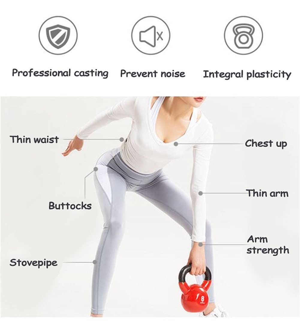 LUYIYI Kettlebells with Handles, Bodybuilding for Strength Training, Kettlebells for Squats, Snatches, Deadlifts and Thrusters
