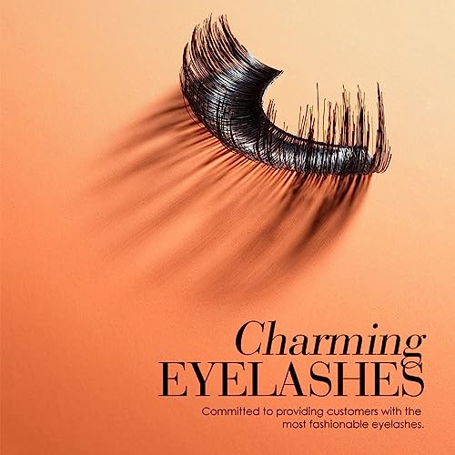 Lashes that Look Like Extensions, Strongly Adhesive Fake Eyelashes, Eye Lashes Sets Pack Natural Look, Cat Eye Wispy Lashes Set , Lash Extension Kit for Self Application, Volume Lash Strips, Lash Clusters with Glue & Tweezers