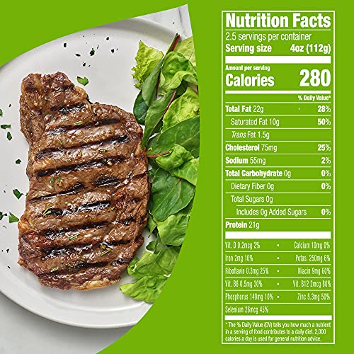 Just Bare, Angus Beef Ribeye, USDA Choice, No Antibiotics Ever, 10 oz