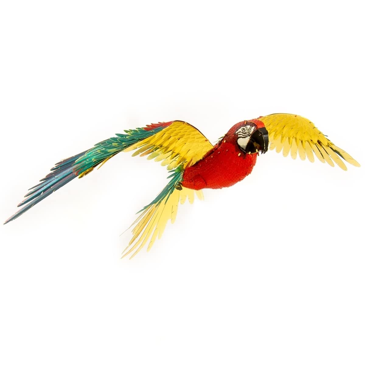 Metal Earth Fascinations Premium Series Jubilee Macaw Parrot 3D Metal Model Kit Bundle with Tweezers
