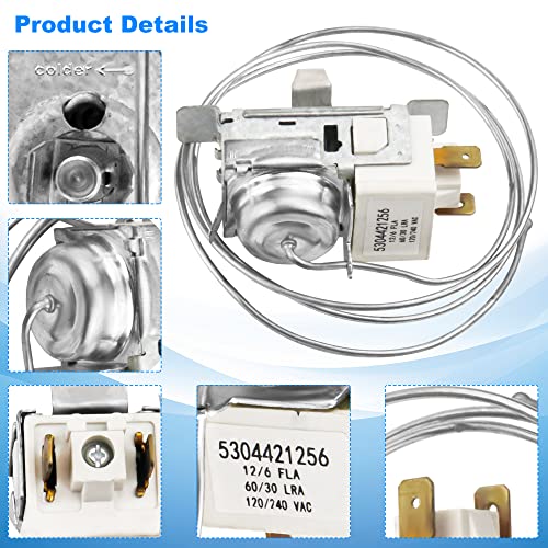 prime&swift 241537103 5304421256 Refrigerator Temperature Control Thermostat Replace AP2151609,PS472524,241537101,5304445058,5304458021