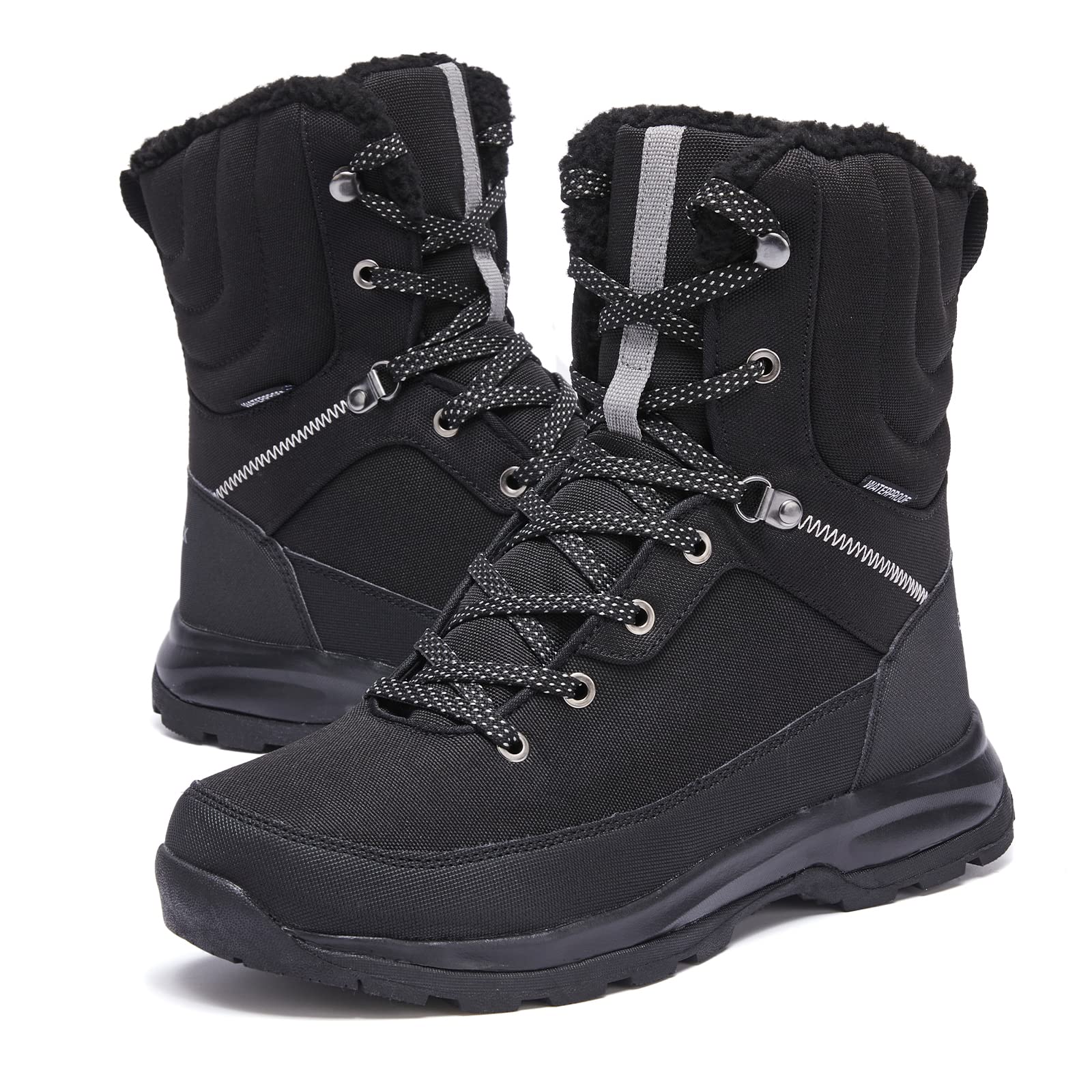 NS Hiking Boots-Men’s Waterproof Lightweight Outdoor Hiking Shoes Black