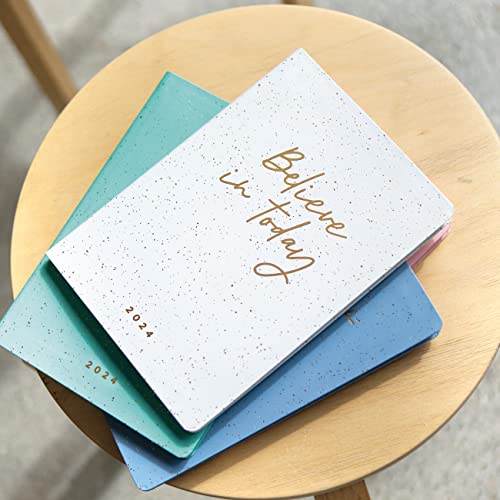 Letts of London Inspire Weekly/Monthly Planner, 12 Months, January to December, 2024, A5 Size, 8.25" x 5.875", Multilingual, Pink (C082021-24)