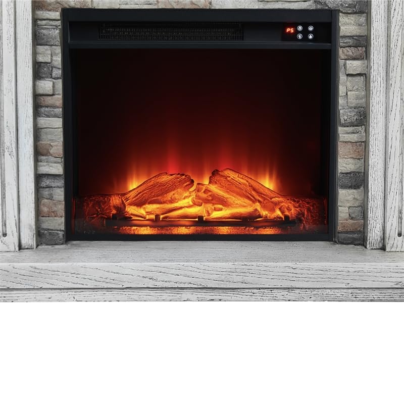 LIVILAND 48" Magnesium Oxide Freestanding Electric Fireplace - Antique White