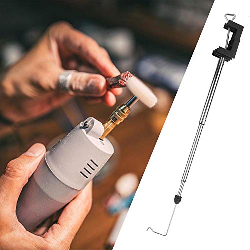 Rotary Tool Hold Hanger Stand Clamp, Telescopic Electric Mill Soft Shaft Bracket Round Grinder Holder Rotatory Grinder Mini Drill Holder Shaft Hanger Stand Rotatory Tool Accessories