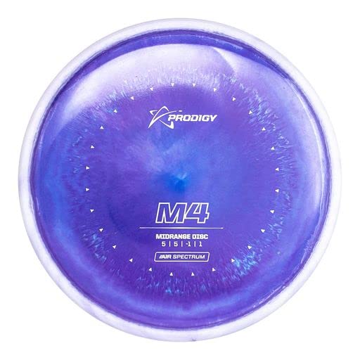 Prodigy Disc AIR Spectrum M4 | Understable Disc Golf Midrange | Extremely Reliable for Straight Shots | New Swirly Lightweight Plastic | 160-164g | Great Beginner Midrange Disc | Colors May Vary